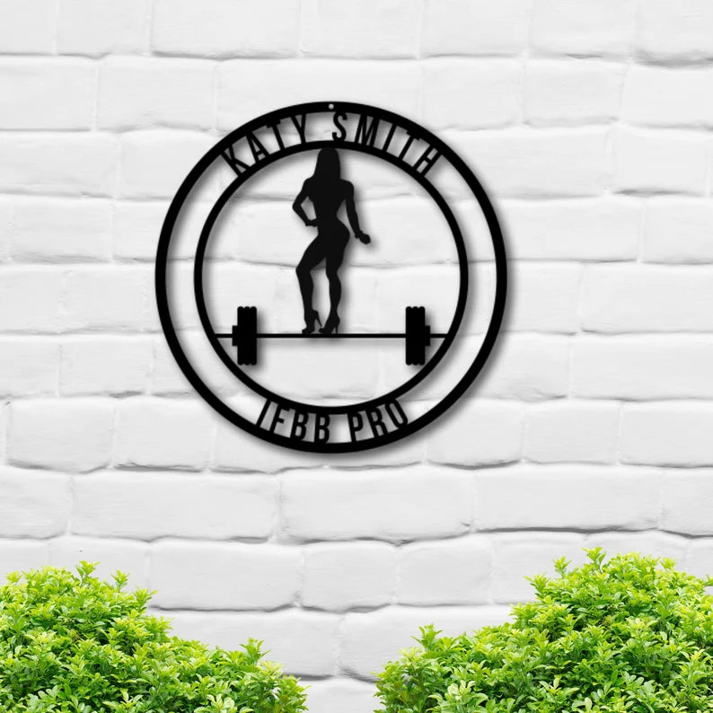 Female Bodybuilder Sign